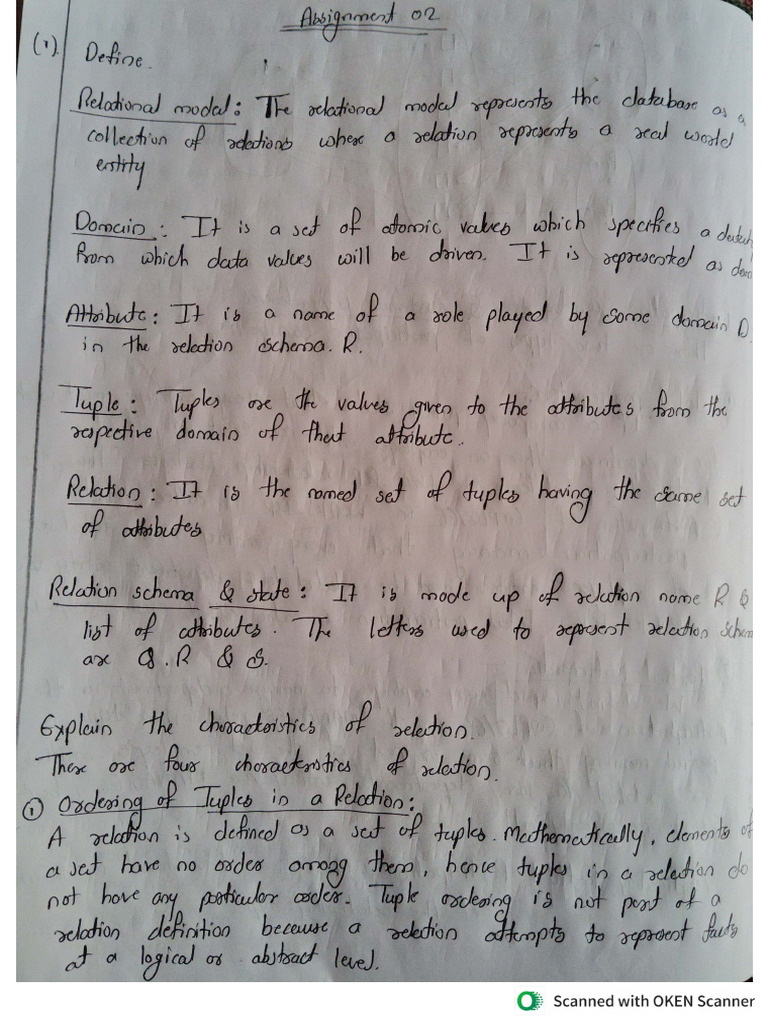 DBMS 2nd Assignment | PDF