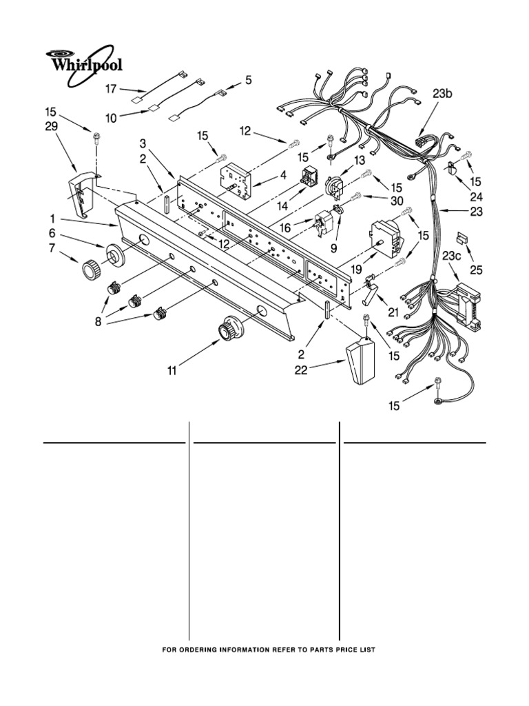 Repair Part List - 4377552 - Lavadora Whirlpool Modelo LTE6234DQ0 | PDF ...