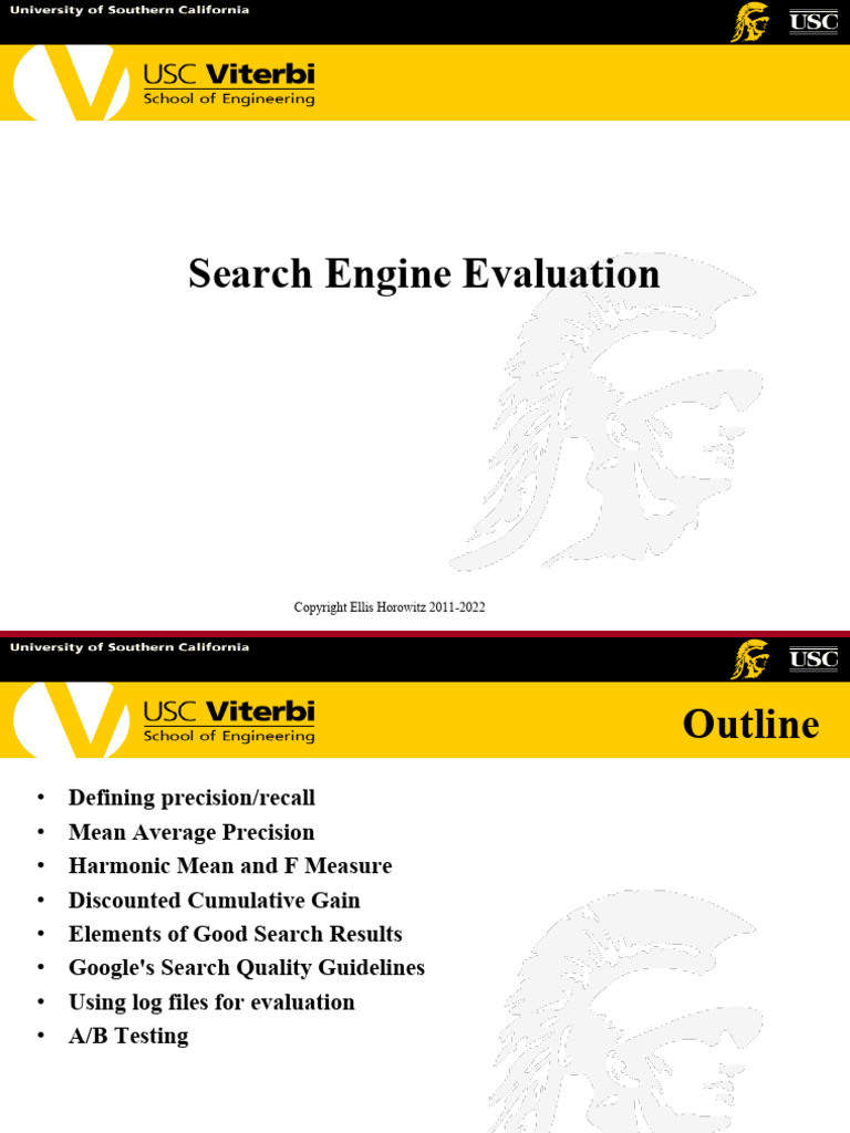 Search Engine Evaluation Metrics Explained | PDF | Information Science