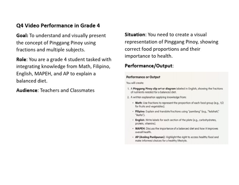 Grade 4 q4 Grasp Video Presentation | PDF