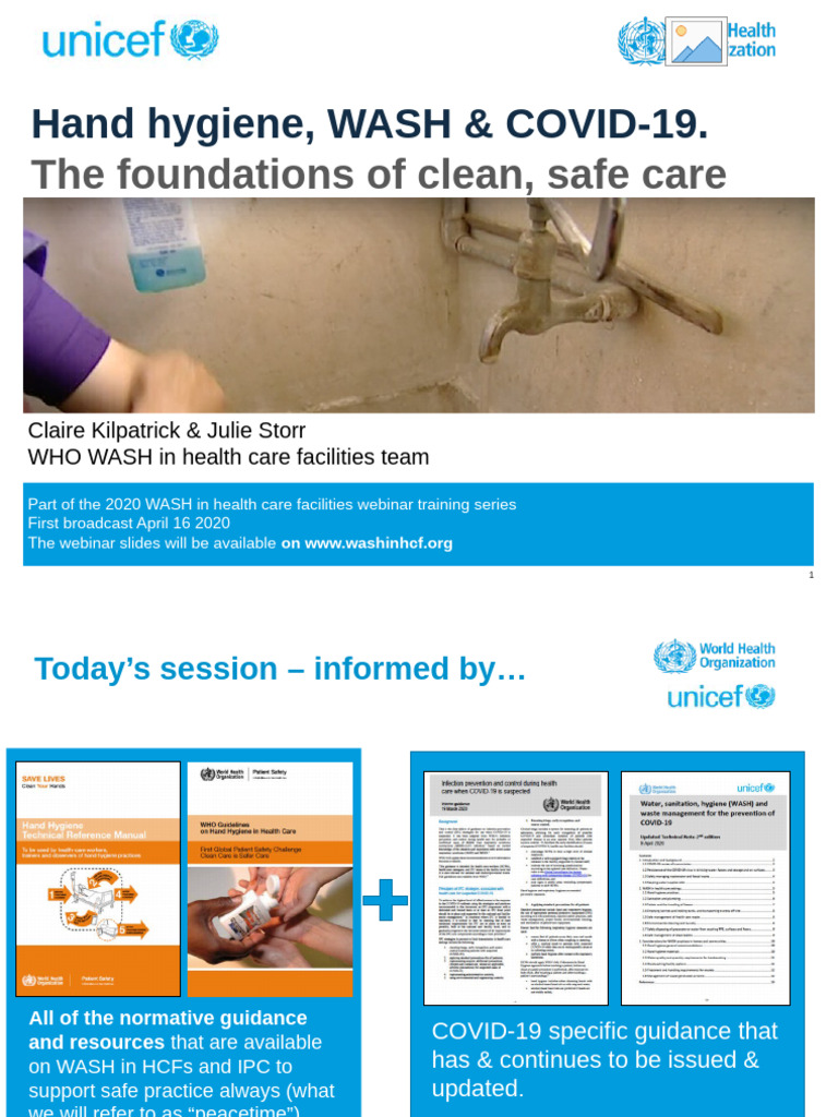 Hand Hygiene Webinar Training April2020 Final Issue | PDF | Hand ...
