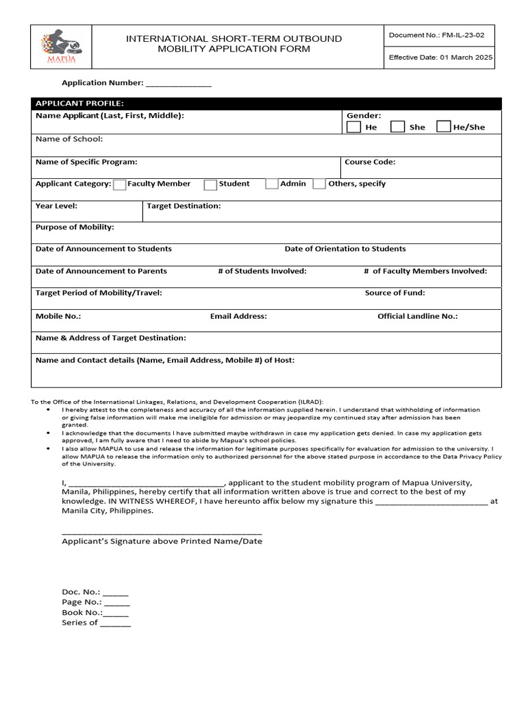 FM-IL-23-02 - Fillable Application Form - Short Term Outbound Mobility ...