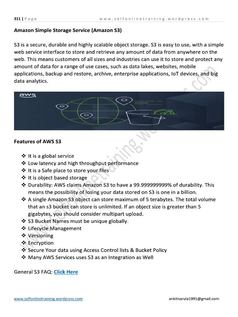 Create S3 Bucket | PDF
