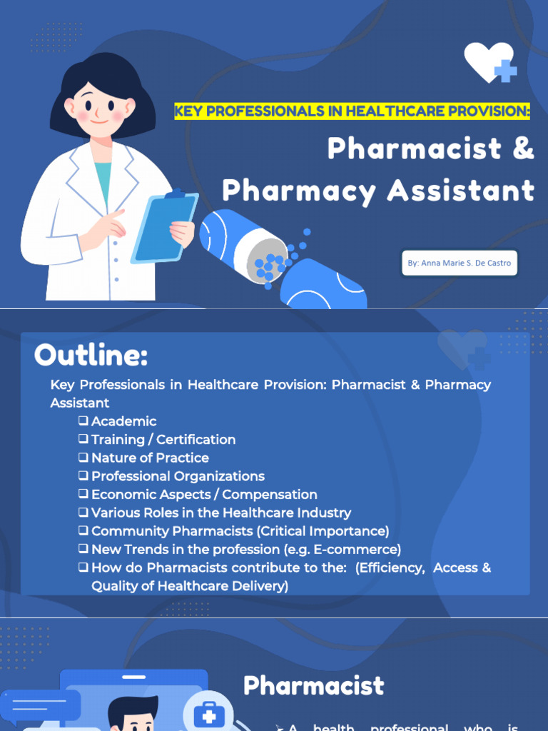 GROUP 2 - Key Professionals in Healthcare - FEB 16 | PDF | Pharmacy ...