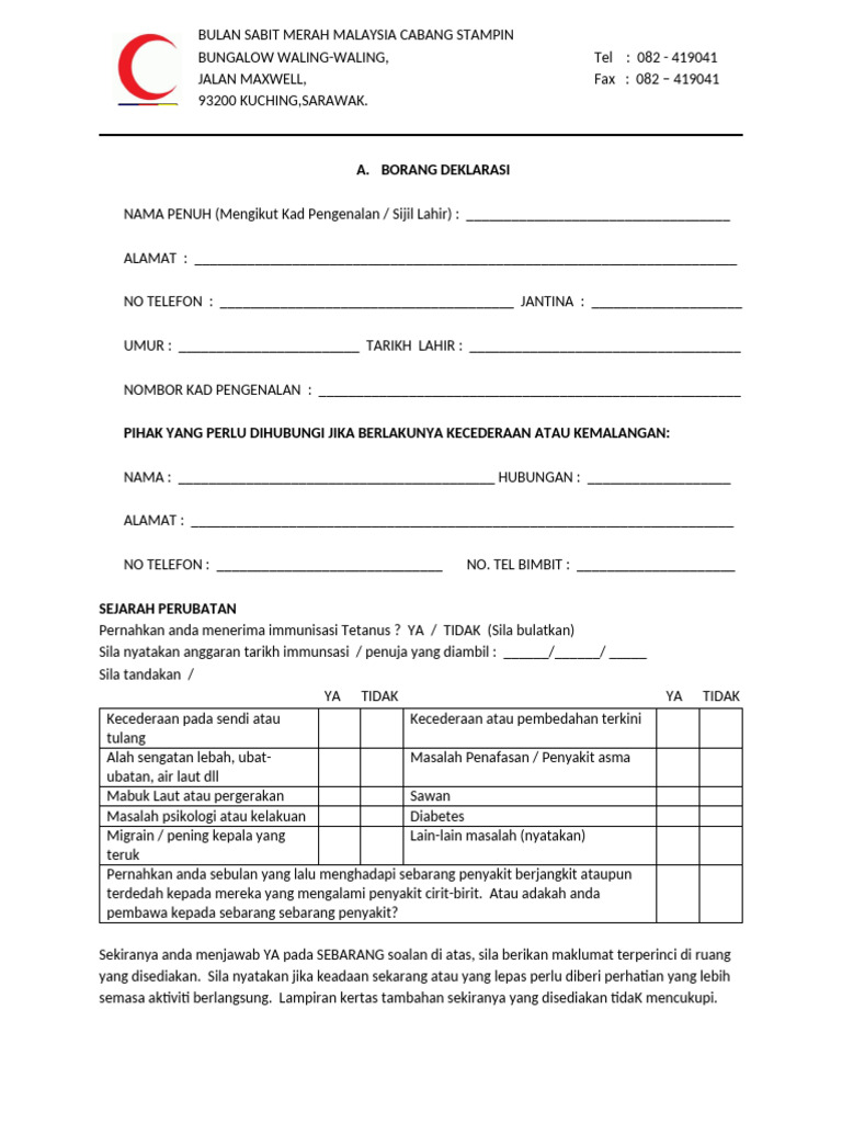 Surat Kebenaran Ibu Bapa | PDF