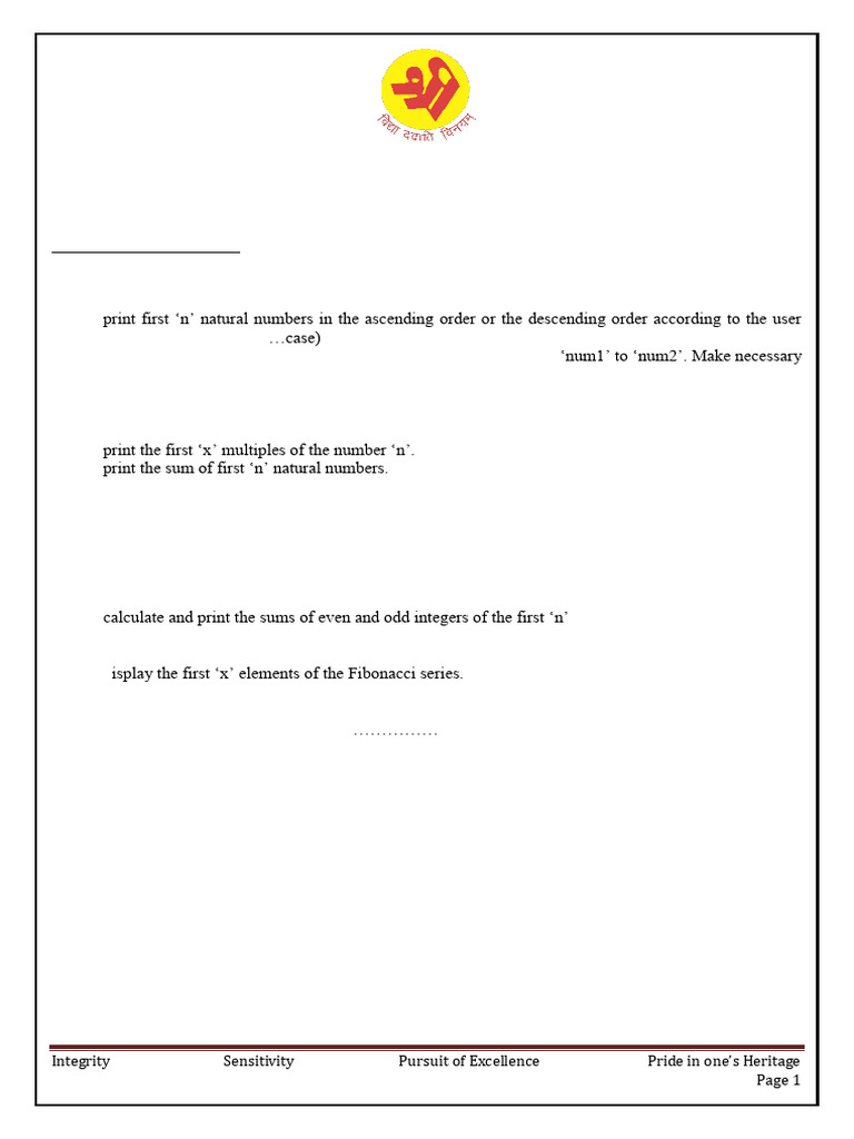 Java Iteration Programs for Class 9 | PDF | Numbers | Mathematics