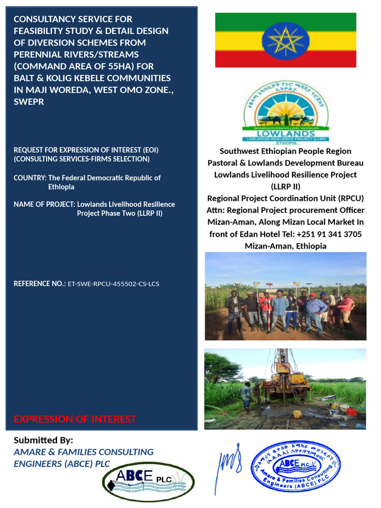 EOI - SWE LLRP - Pastoral Project | PDF | Wash | Revenue