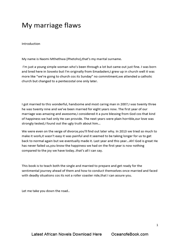 My Marriage Flaws | PDF