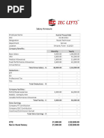 CTC - Salary Slip - The Very Basic Version | PDF | Payroll | Economy Of ...
