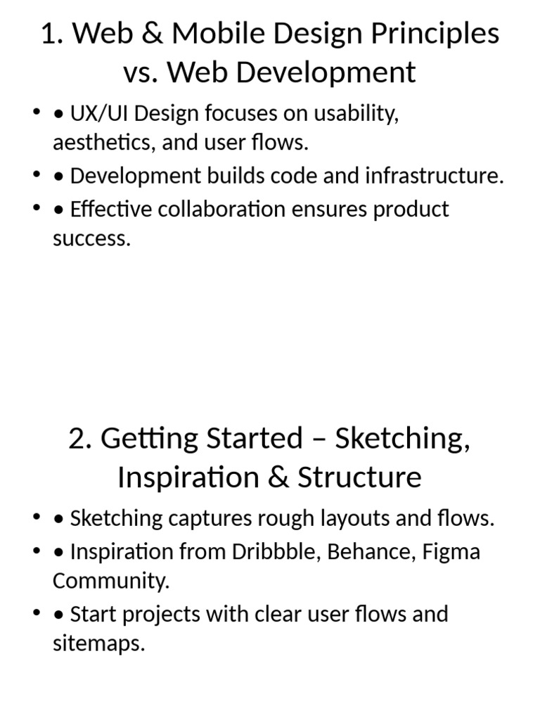 Comprehensive UX UI Design Course Summary | PDF