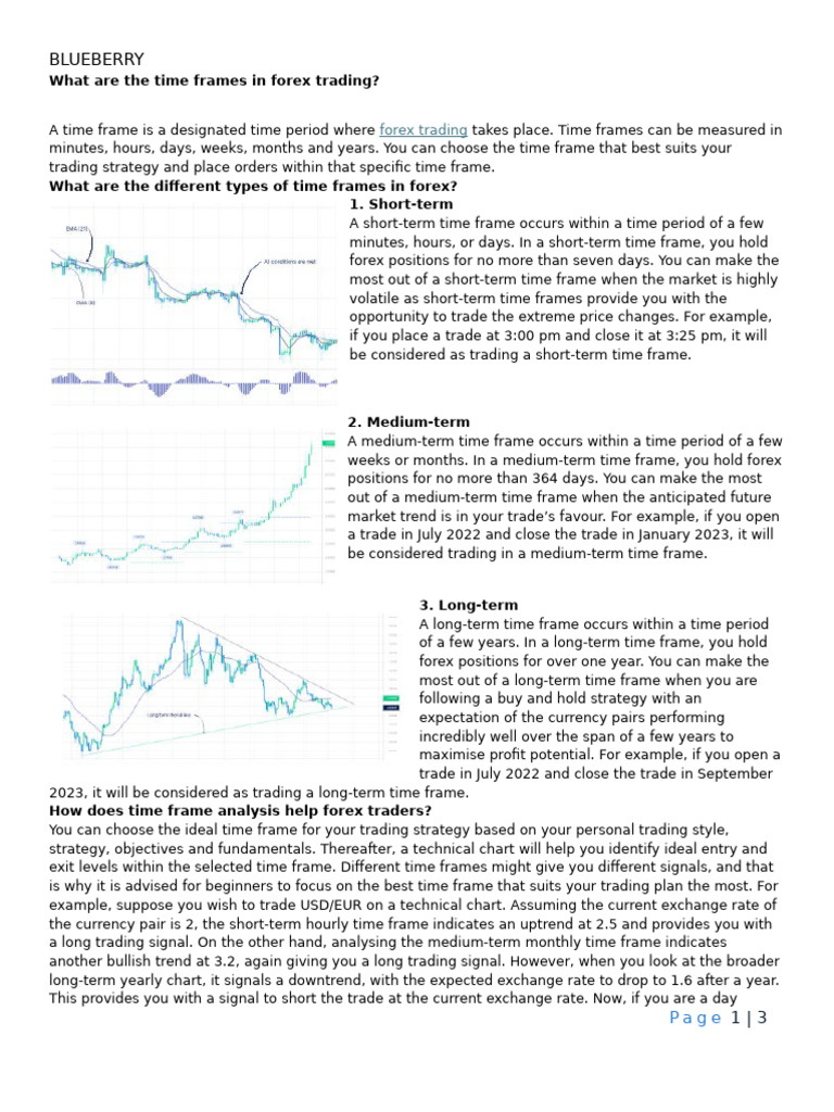 Forex Trading Time Frame Guide | PDF | Foreign Exchange Market | Day ...