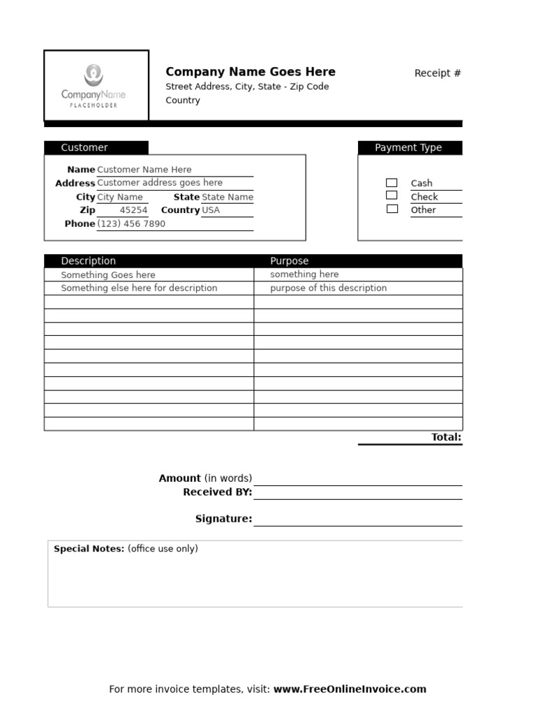Receipt Invoice | PDF