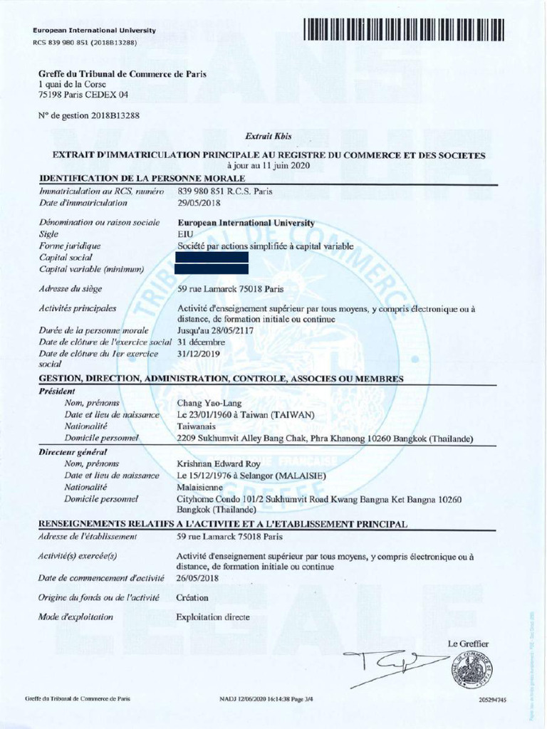 Eiu Registration | PDF