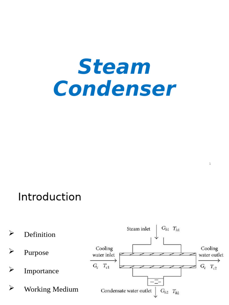 Condensers, Steam, Types | PDF | Water | Pump
