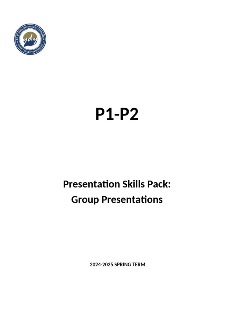 P1-P2 Presentation Skills Pack (Student - S Copy) | PDF | Body Language ...