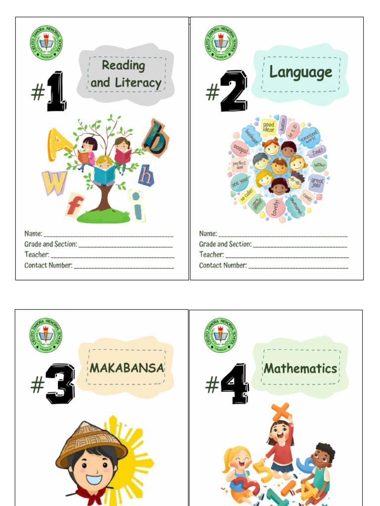 Notebook Cover Grade1 | PDF