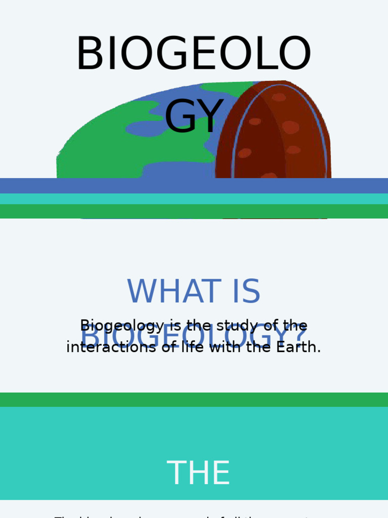 Biogeology The Biosphere Earth Science Presentation in Blue Green ...