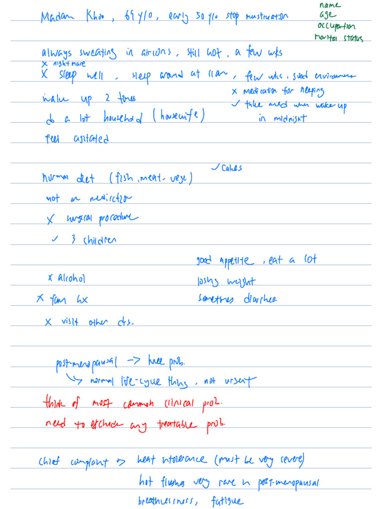 HX Taking - Hyperthyroidism | PDF