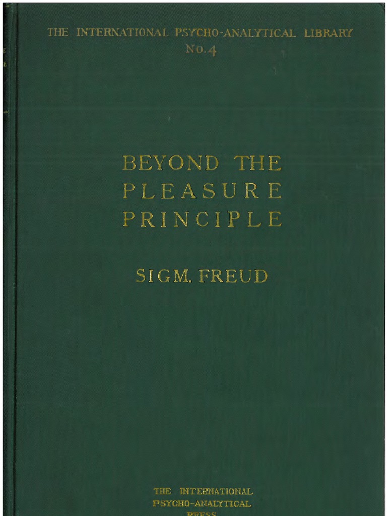 Freud - Beyond The Pleasure Principle 1922 | PDF