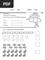 Nursery Question Paper: 1. Colour The Following Picture Using 3 Colours ...