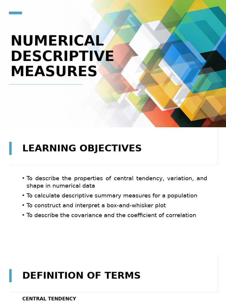Stat - Chap 3 - Numerical Descriptive Measures | PDF | Standard Deviation | Variance