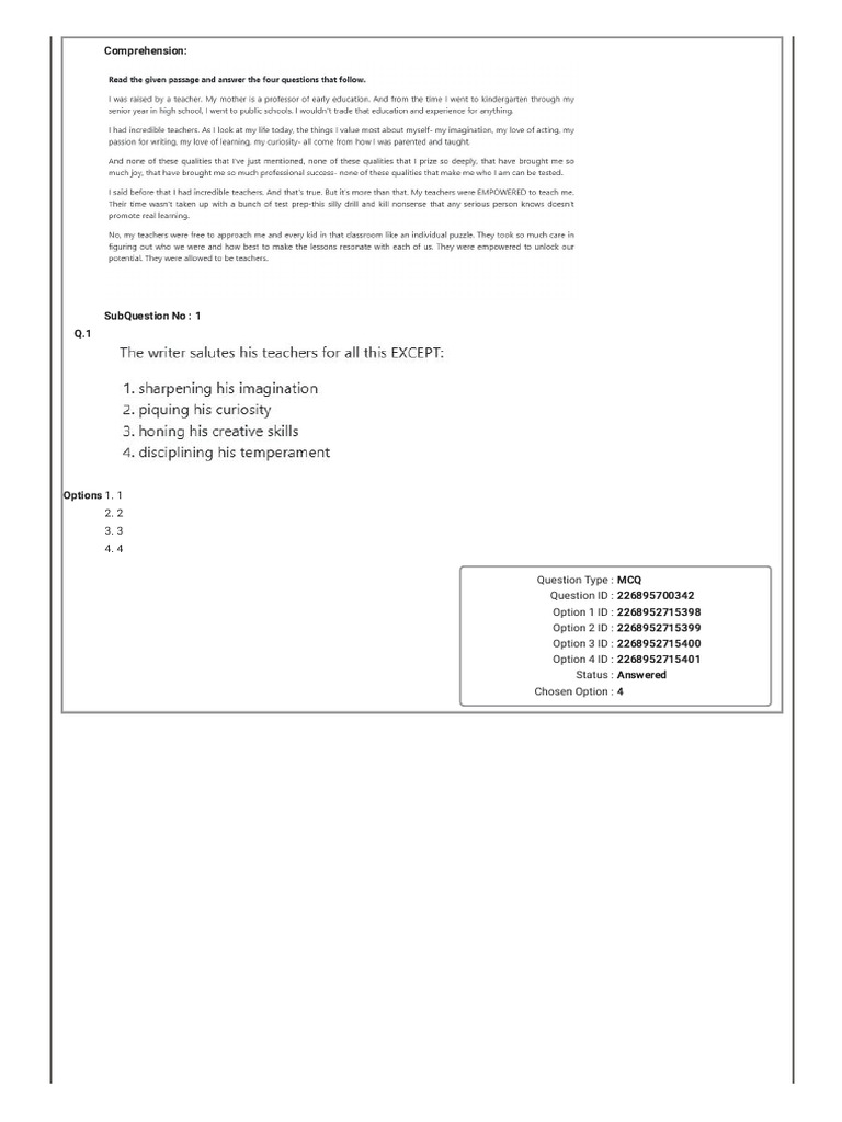 CUET 2025 English Question Paper | PDF | Chess Theory | Chess