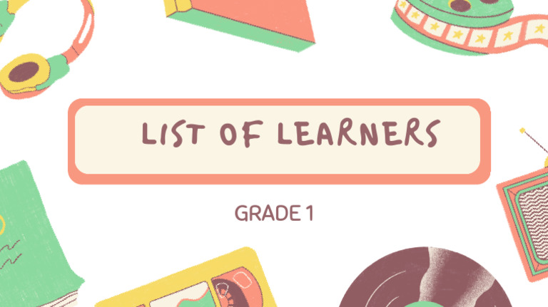List of LEarners Cover Page | PDF