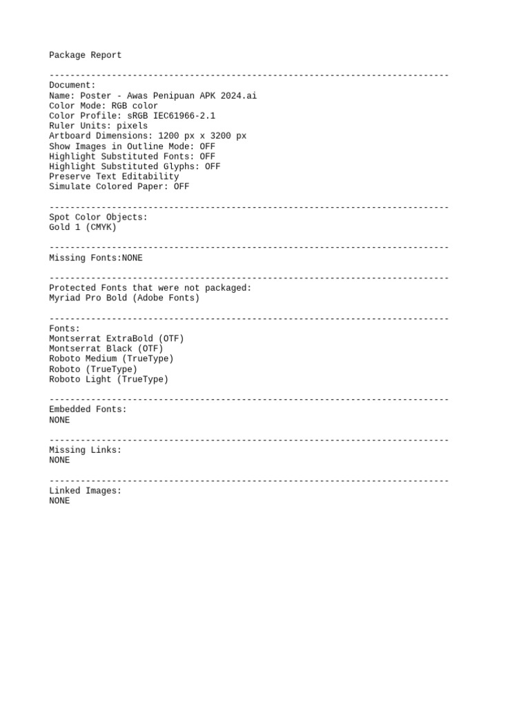 Poster - Awas Penipuan APK 2024 Report | PDF