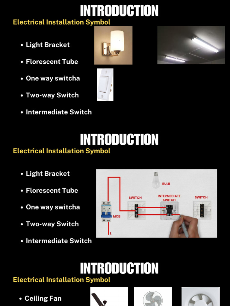 Electrical Symbols for Fans and Switches | PDF