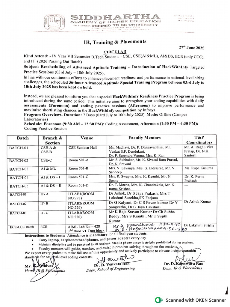 Hack With Infy Special Training | PDF