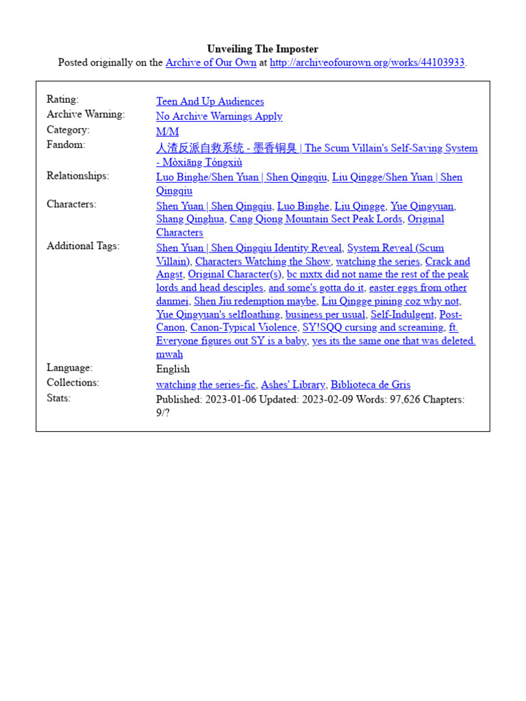 Unveiling The Imposter | PDF