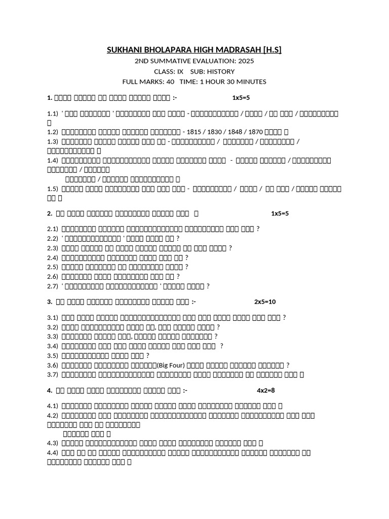Class 9 Hist 2nd Term | PDF