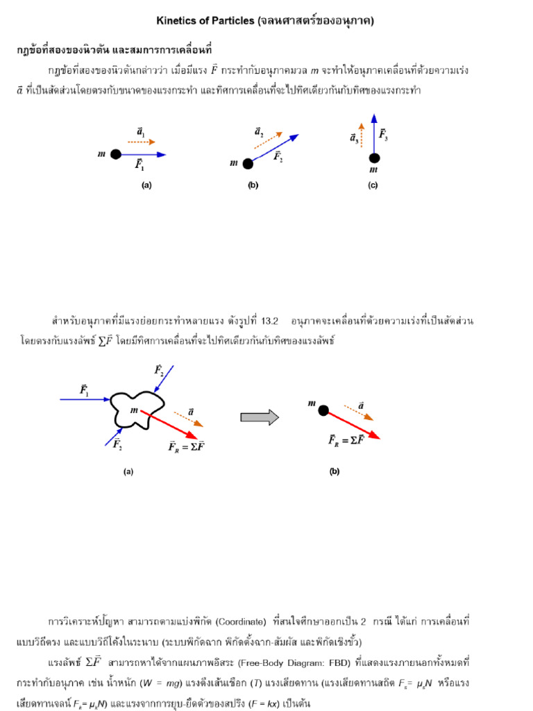 Kinetics of Particles | PDF
