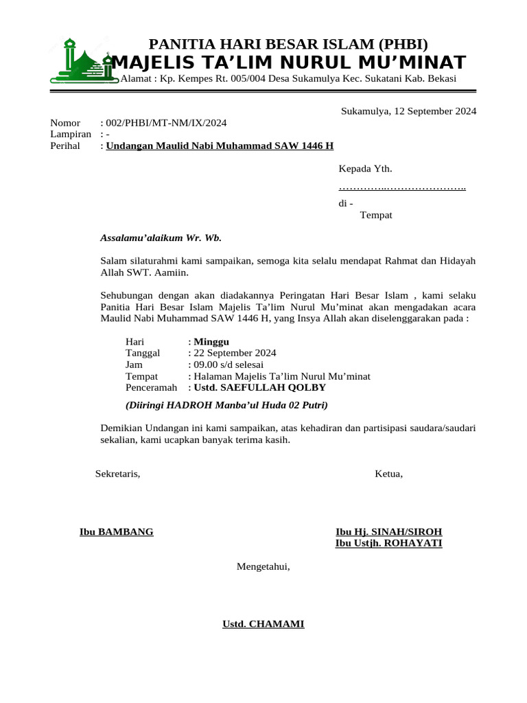 Mt. Nurul Muminat | PDF