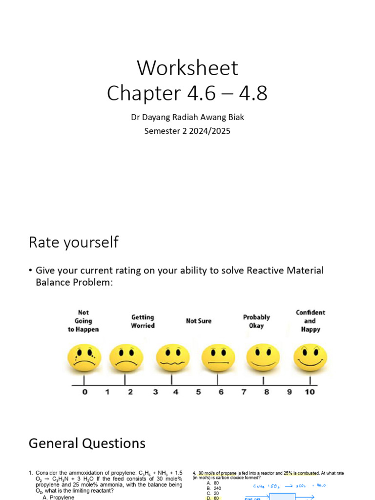 Chapter 4.6 - 8 Worksheet | PDF | Stoichiometry | Chemistry