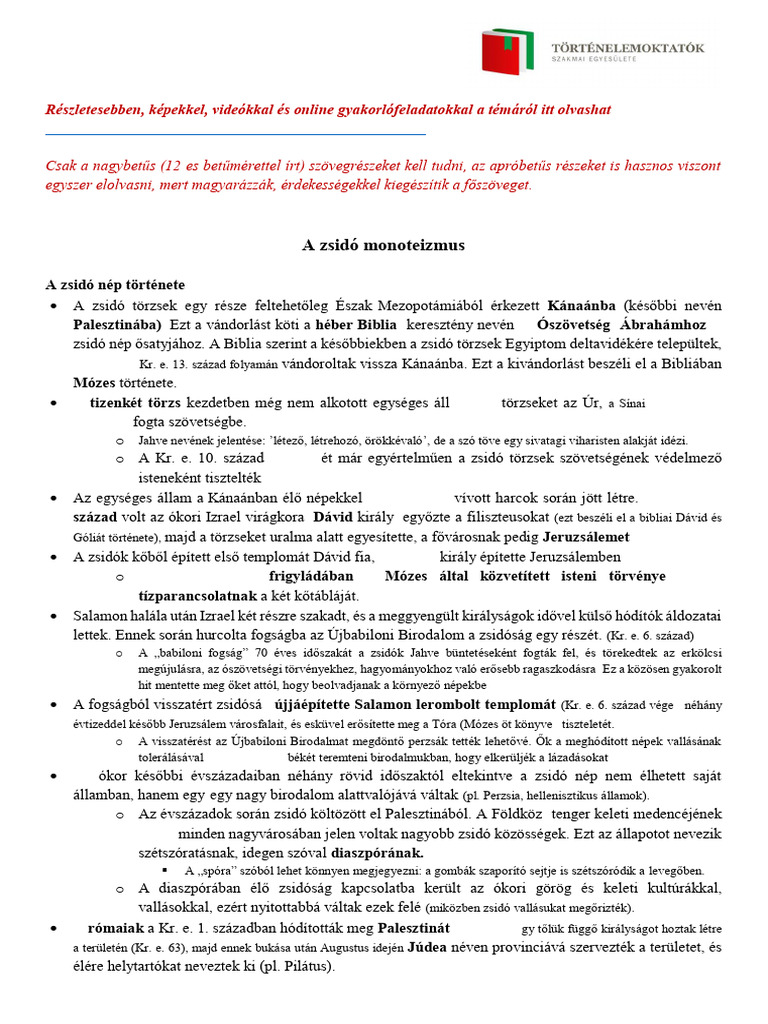 A Zsidó Monoteizmus | PDF