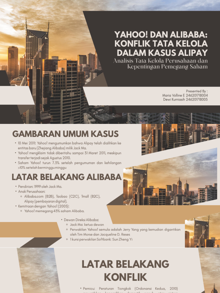 Yahoo! Dan Alibaba Konflik Tata Kelola Dalam Kasus Alipay | PDF