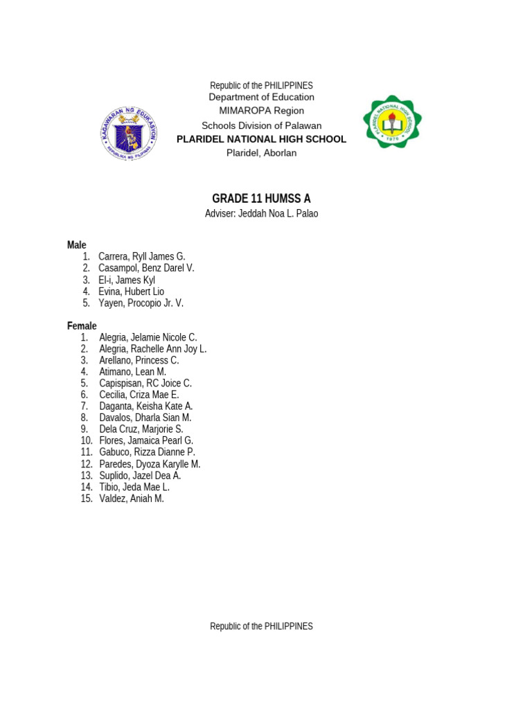 Grade 11 Humss | PDF