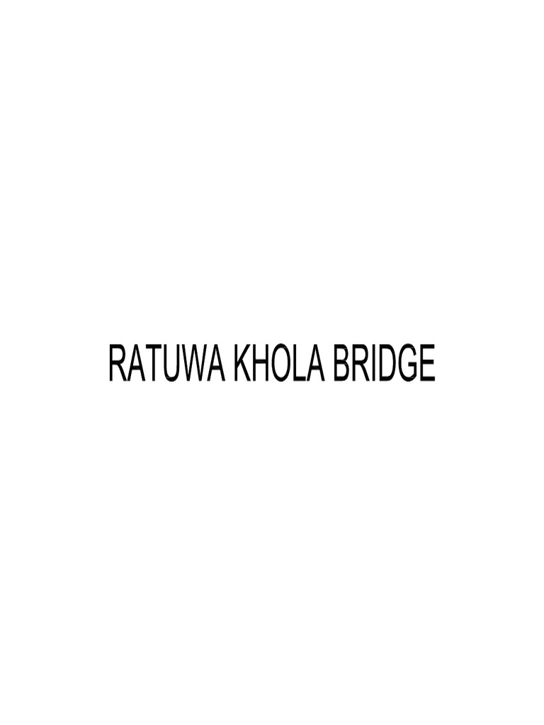 04 - RATUWA Khola Bridge | PDF
