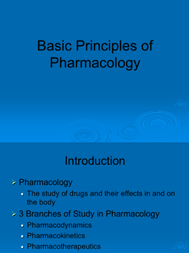 Basic Principles of Pharmacodynamics 2015-1 | PDF | Receptor Antagonist | Receptor (Biochemistry)
