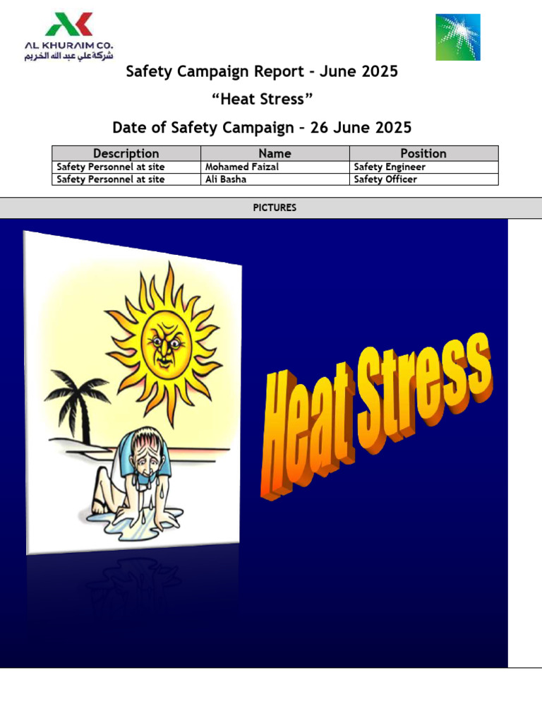 Heat Stress Safety Campaign Report | PDF
