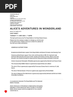 Alice in Wonderland Chapters | PDF | Lewis Carroll | Works