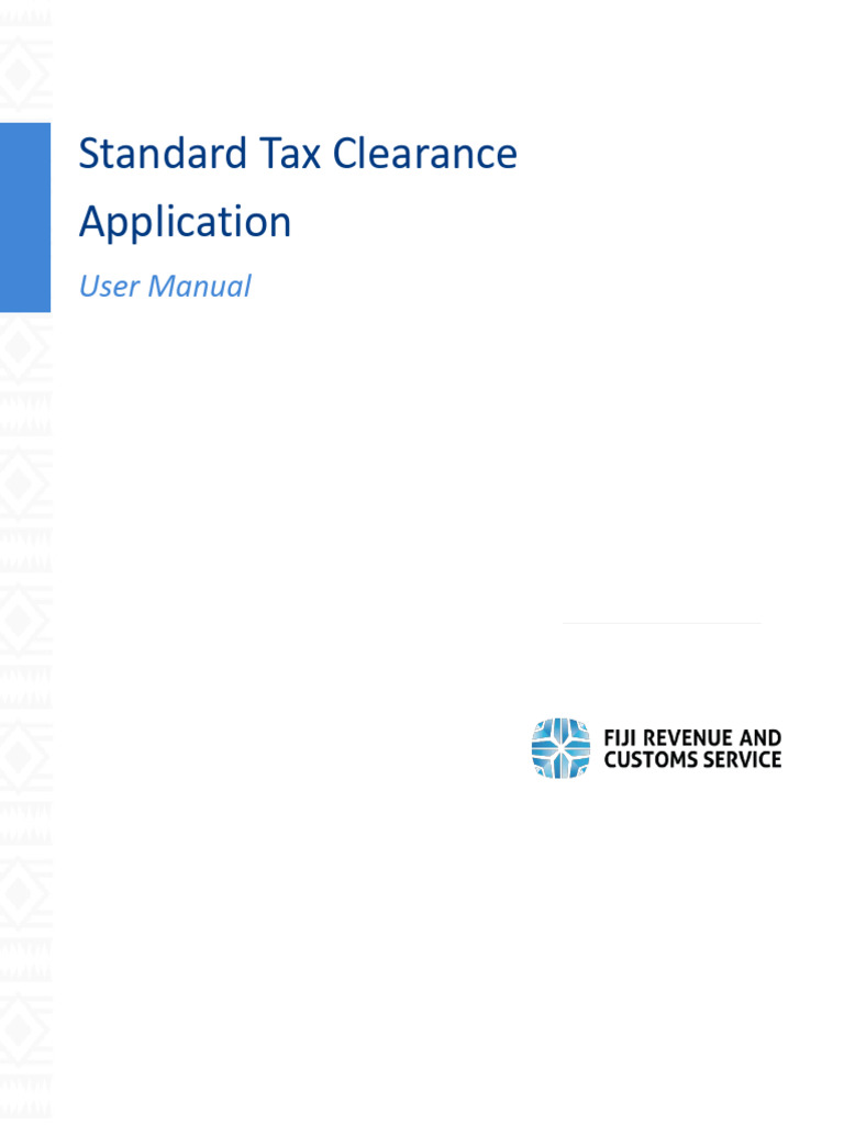 FRCS Tax Clearance Application Guide | PDF | Taxes | Login