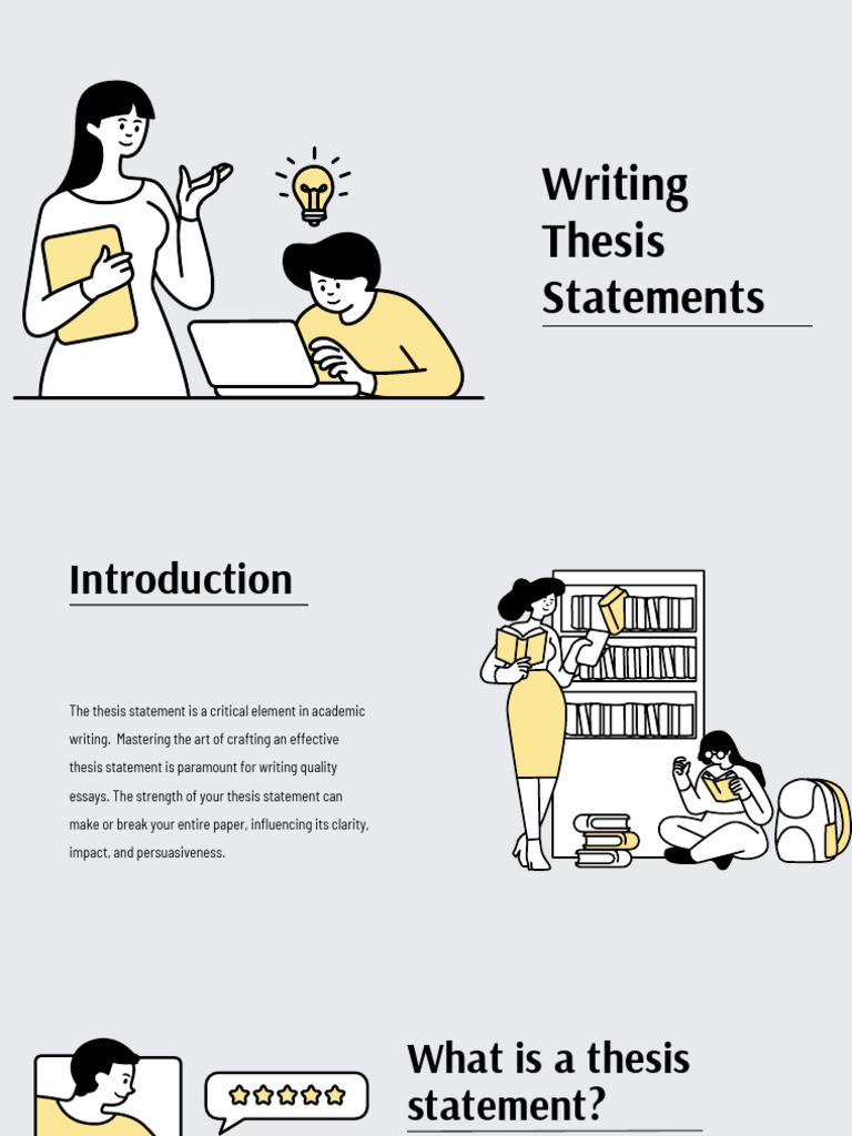 Writing Thesis Statements | PDF | Essays | Argument