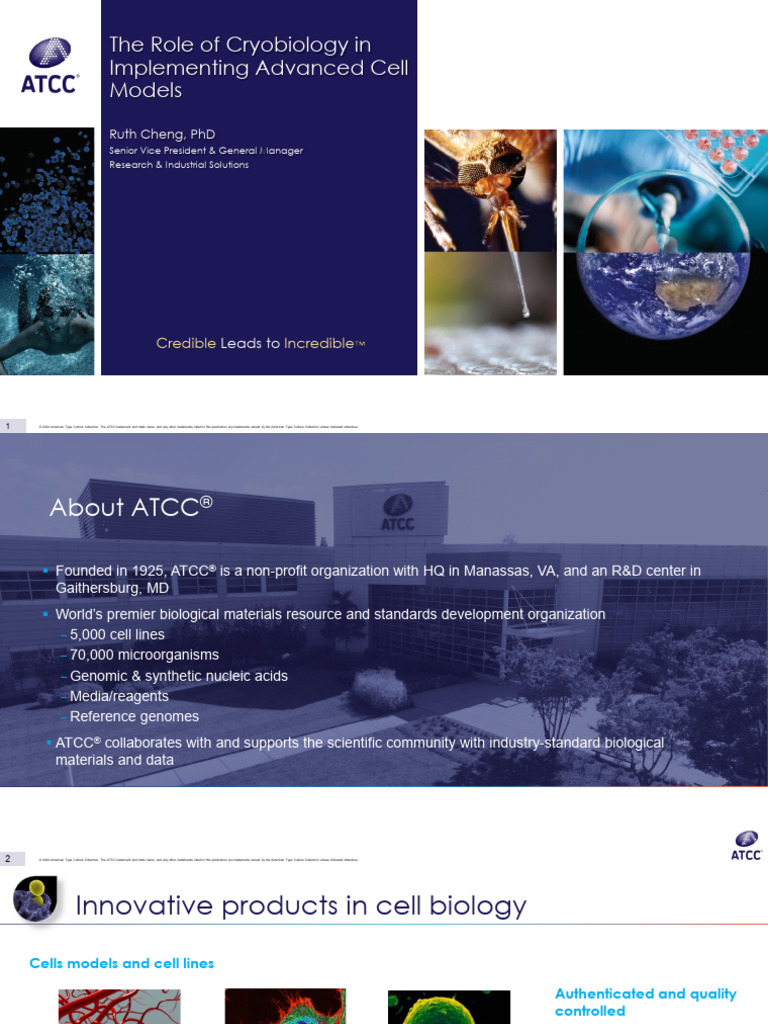 The Role of Cryobiology in Implementing Advanced Cell Models | PDF ...