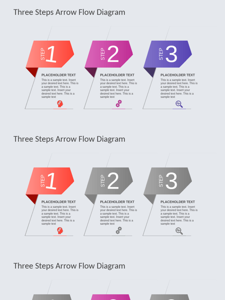 FF0238 01 Three Steps Angle Free Arrow Powerpoint 16x9 | PDF