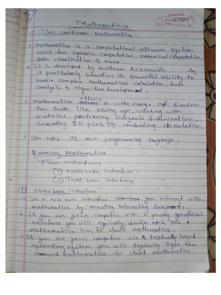 Sec1 Mathematica | PDF