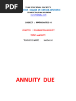 ANNUITIES Sample Problems | PDF | Present Value | Interest