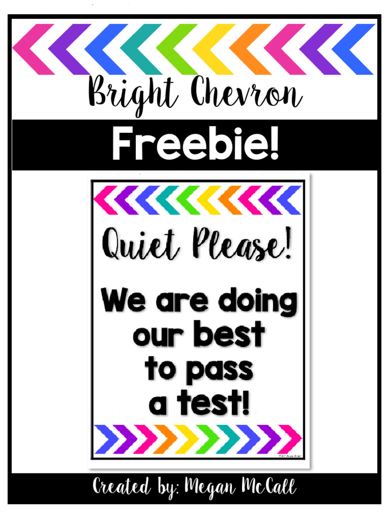 Bright Chevron: Freebie! | PDF
