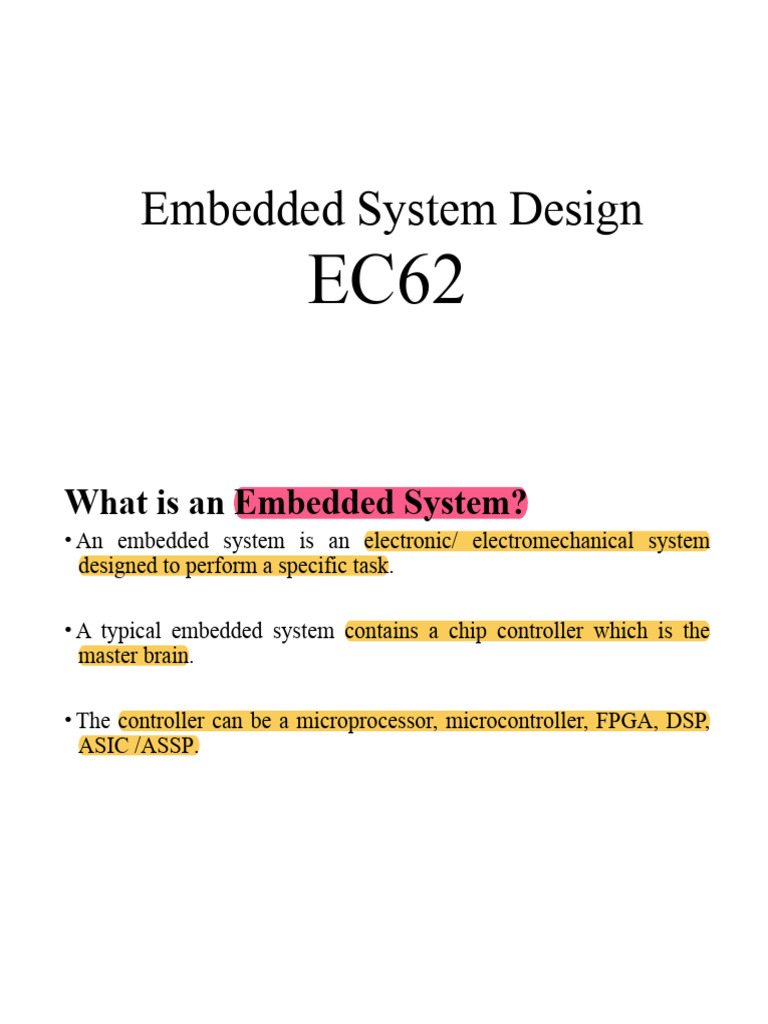 Understanding Embedded System Design | PDF | Random Access Memory ...